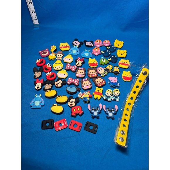 CROCS | Shoes | Croc Charms Bracelet Disney Elmo Mickey Mouse Winnie ...